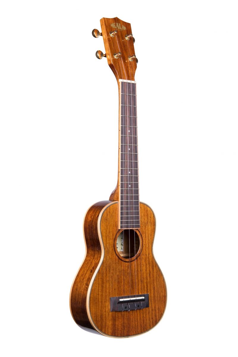 Kala Hawaiian Koa Gloss Long Neck Soprano Ukulele - High Street Music